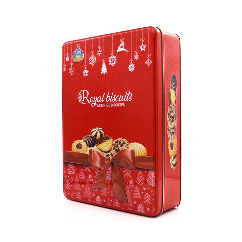 Rectangular Chocolate Cookie Candy Gift Packaging Metal Tin Box