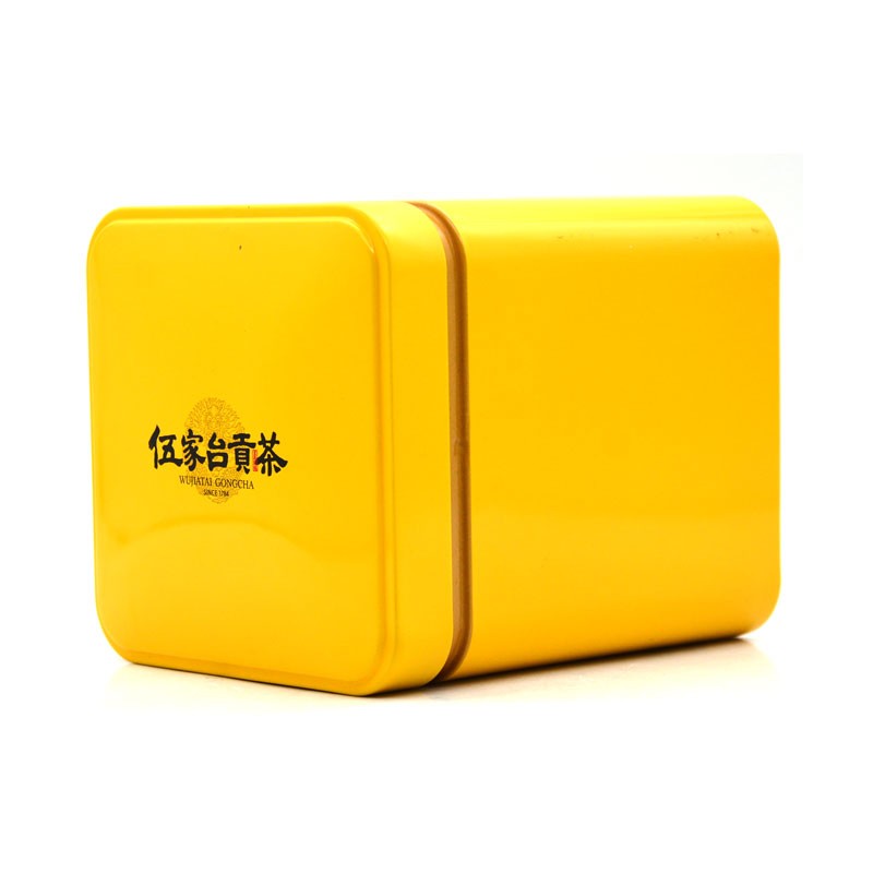 Custom Printed Elegant Cookie Chocolate Tin Box Square Tea Tin Can