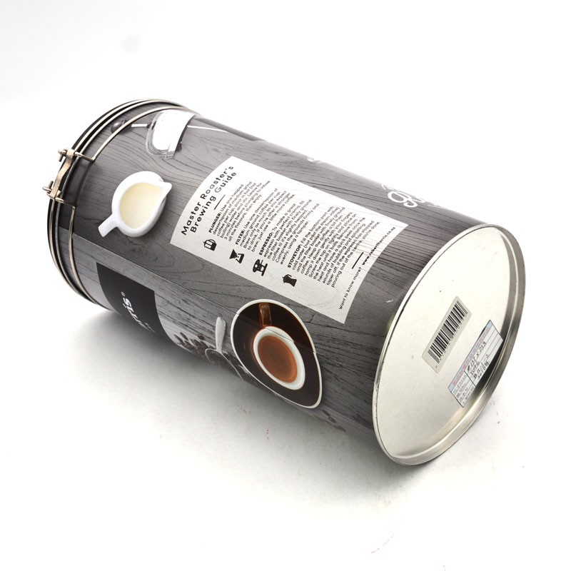 Manufacturer of high quality hinged lid coffee tin can
