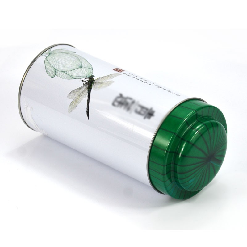 custom logo packaging round tea tin cans air tight tin tea box