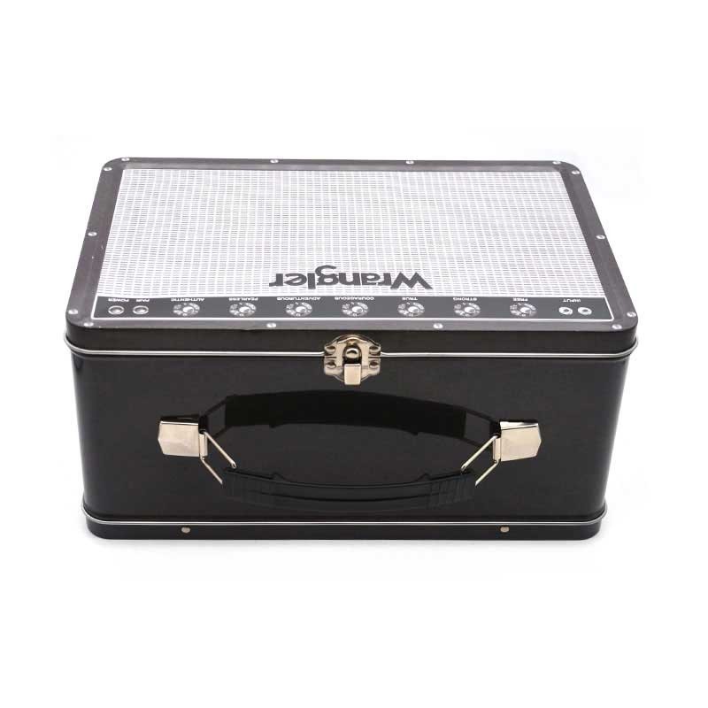 Wholesale radio shape metal storage box with plastic handle
