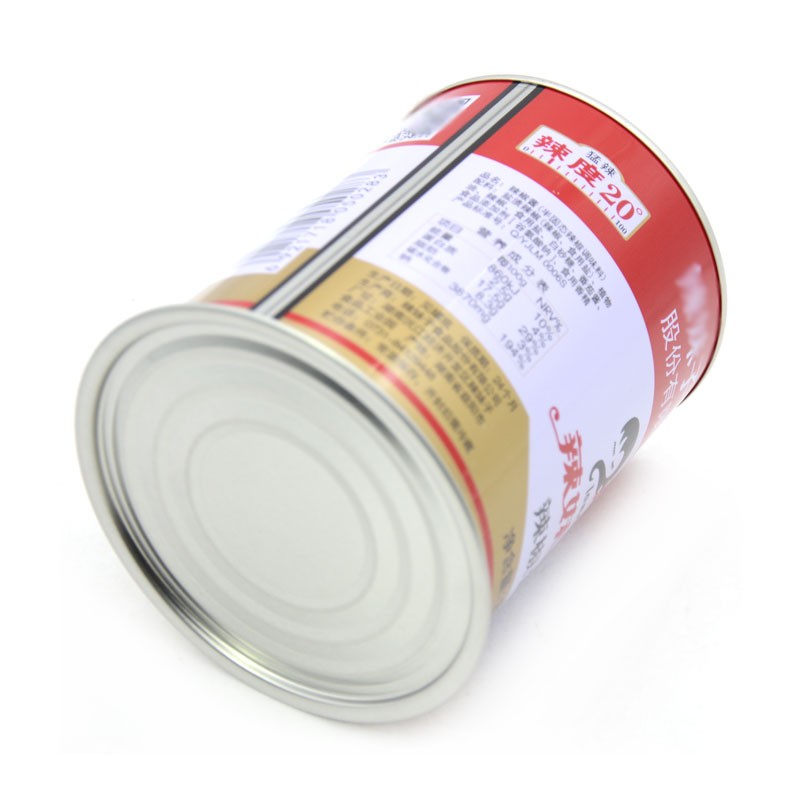 Round Welded Peanut /Soybean /Spicy Chili Paste Liquid Sealed Tin Cans