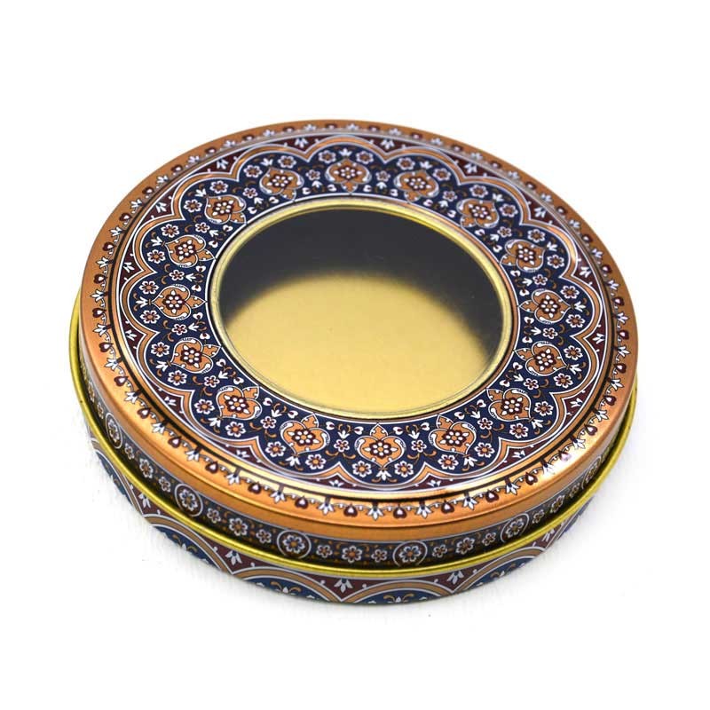 3g first grade saffron tin box with PVC window