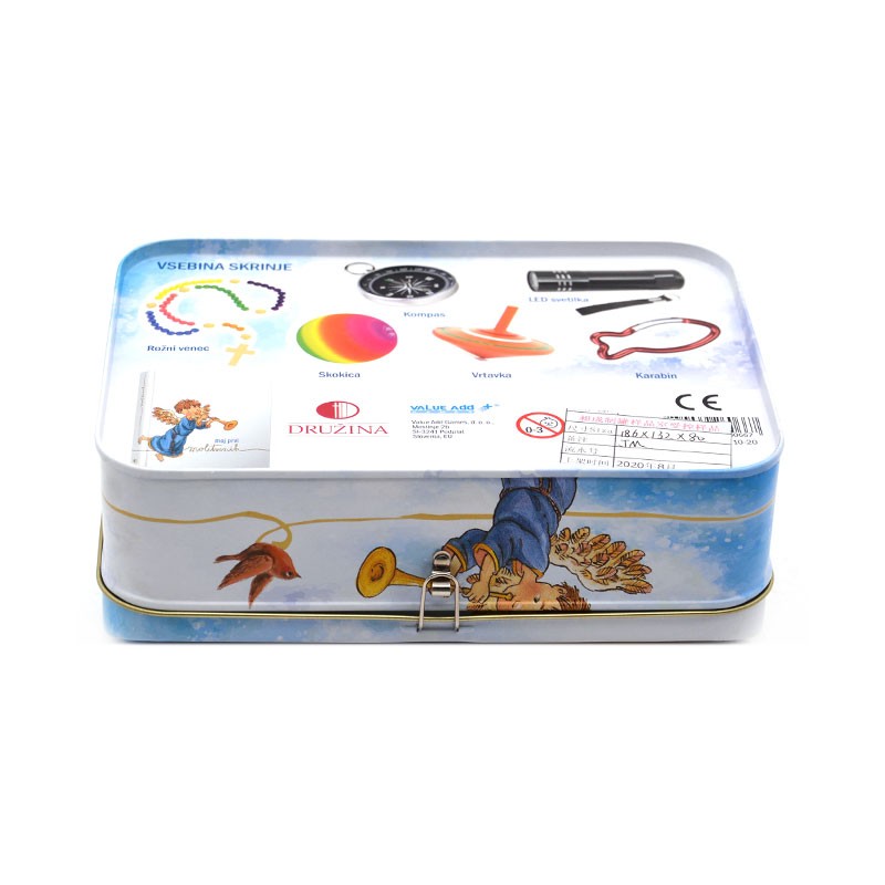 Hot Sale Rectangle Coin Bank Gift Storage Tin Can With Locks