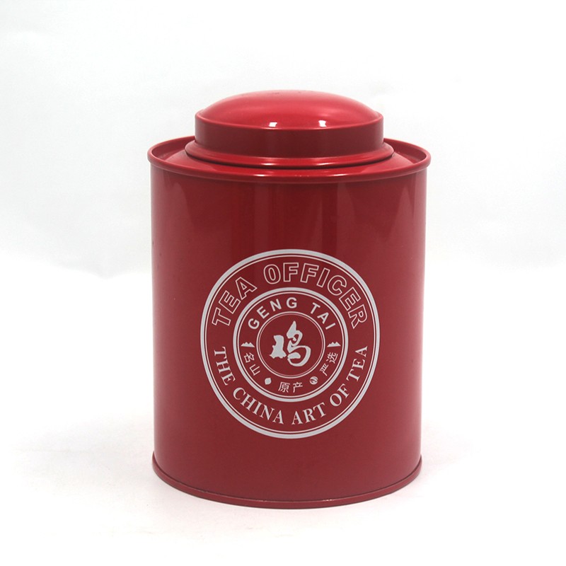 High Quality Metal Tea Can Canister Tea Tin Box in Tube