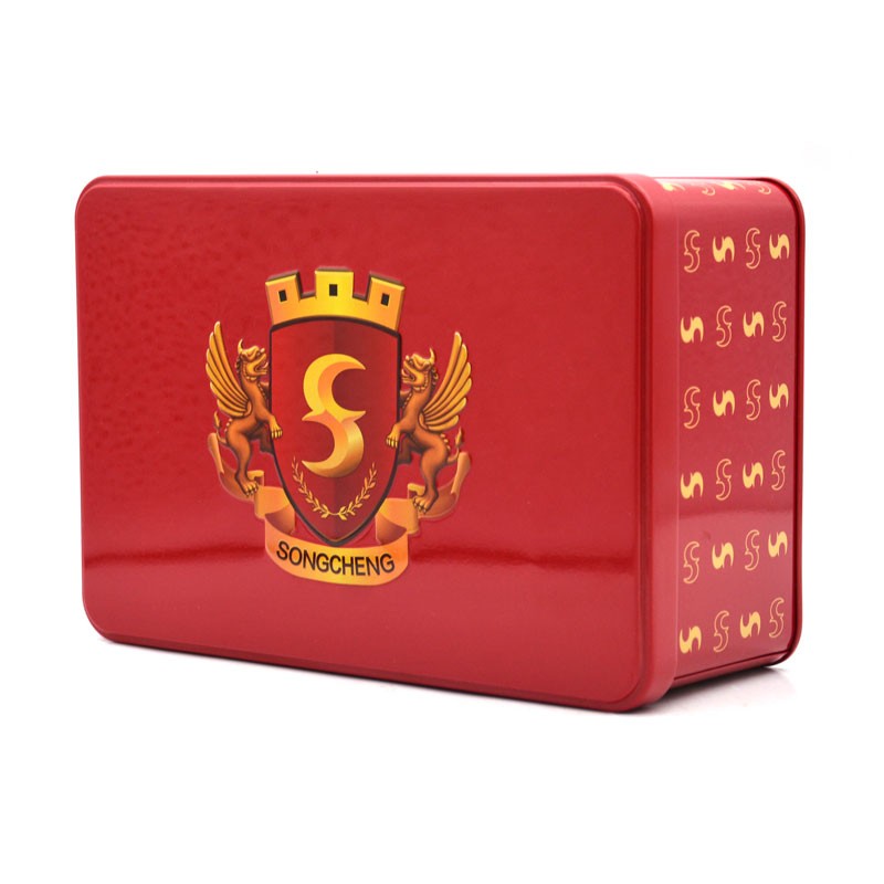 Square Cookies Tin Box Candy Container Food Storage Tin Box Gift ...