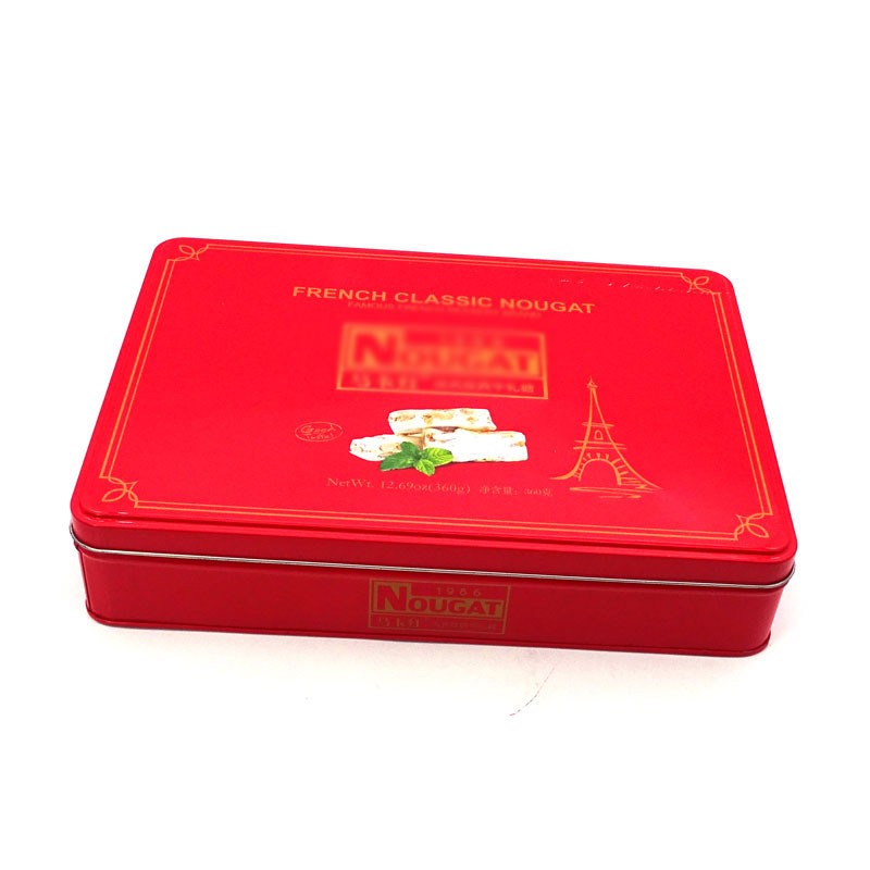 Custom French Biscuit Packaging Tin Box