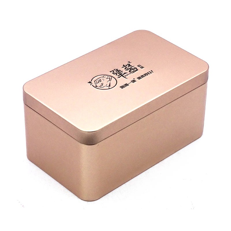 Wholesale Yellow Rectangular Empty Tin Box Container