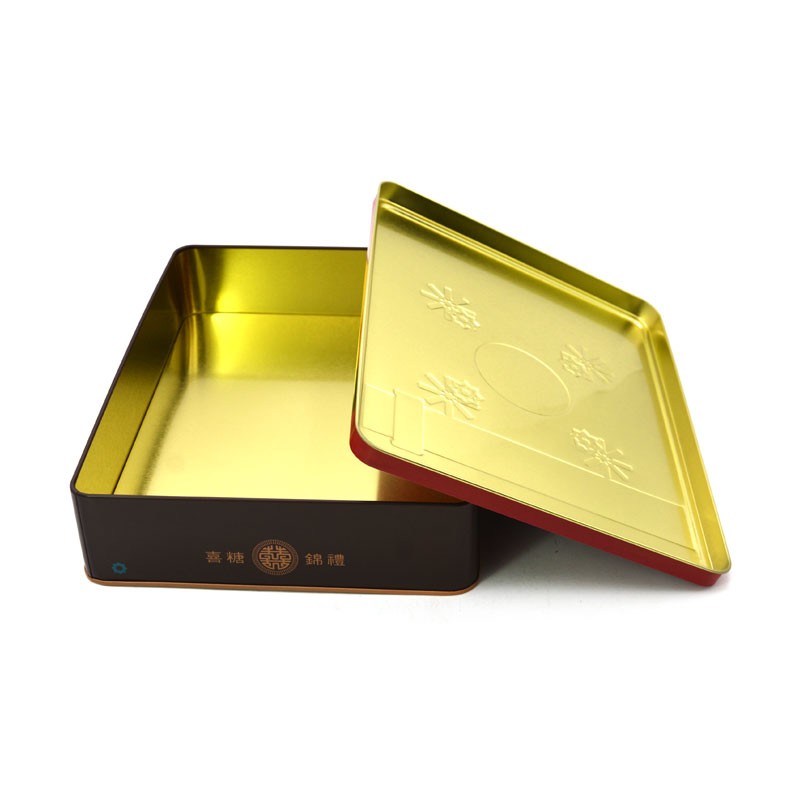 Wholesale Empty Red Candy Tin Box Gift Metal Box