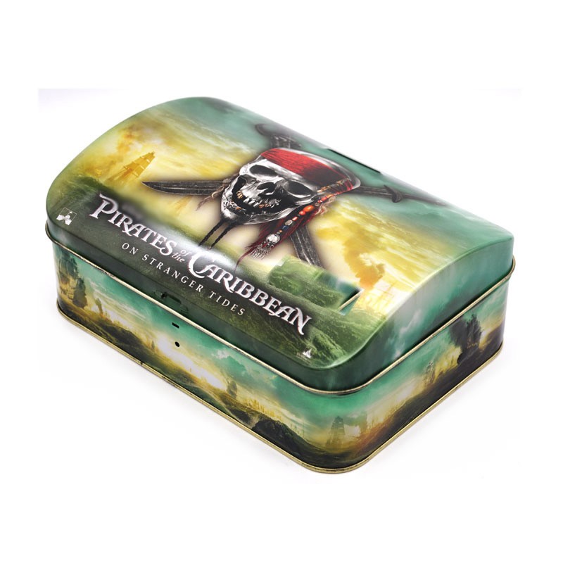 Pirates of the Caribbean Tin Box Organizer with Hinged Lid