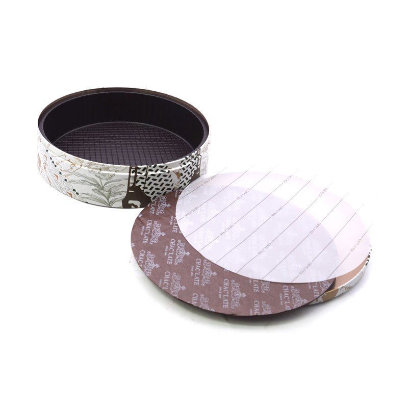 Wholesale Empty Round Cookie Tin Metal Cookie Box