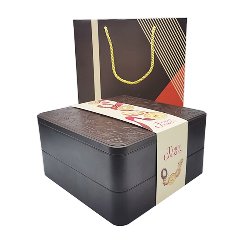 Wholesale empty milk chocolate metal tin box container