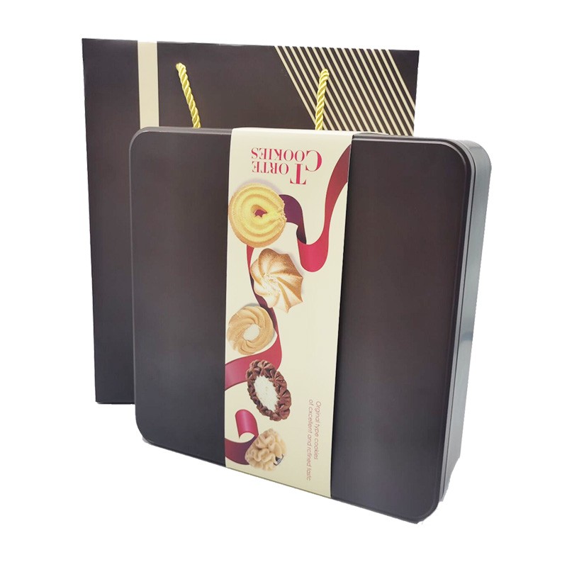 Wholesale empty milk chocolate metal tin box container