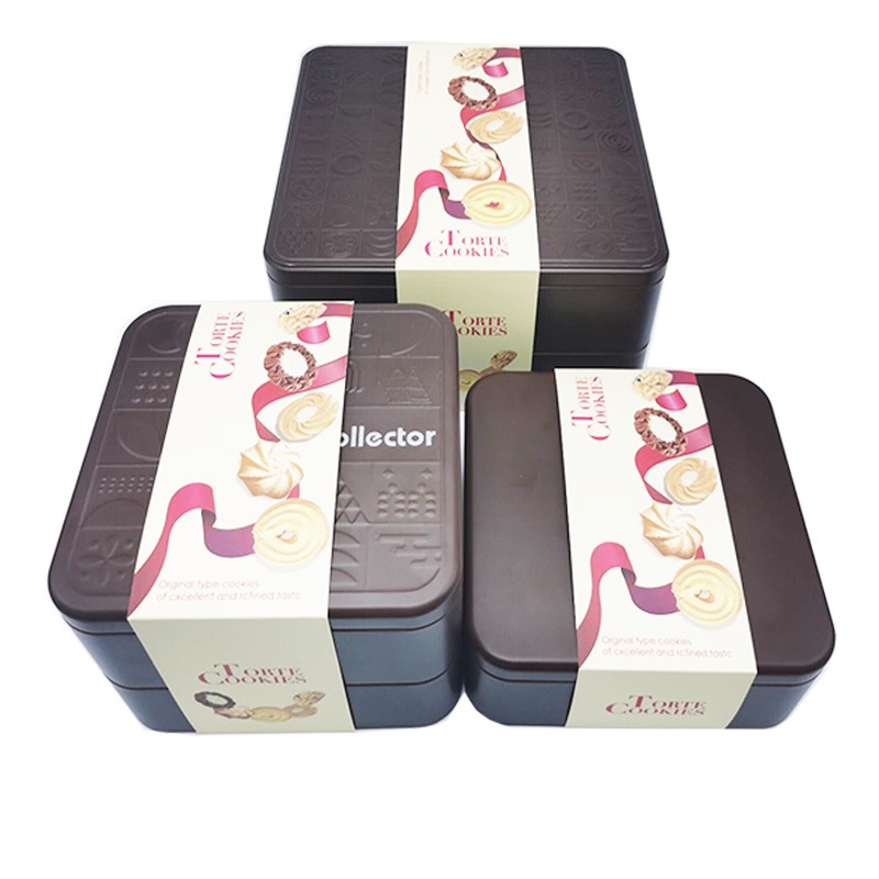 Wholesale empty milk chocolate metal tin box container