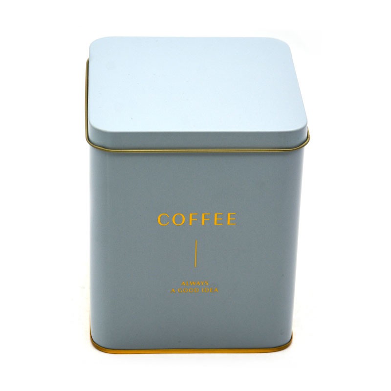 Rectangular Empty Metal Coffee Cans Wholesale