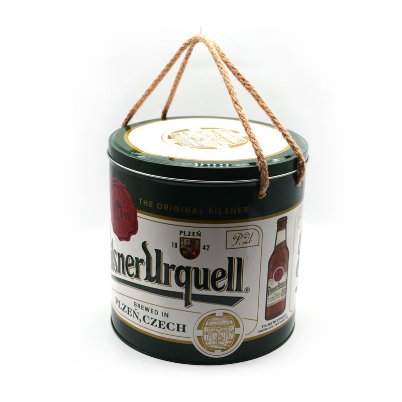 Custom Pilsner Urquell Metal Beer Can Storage Box