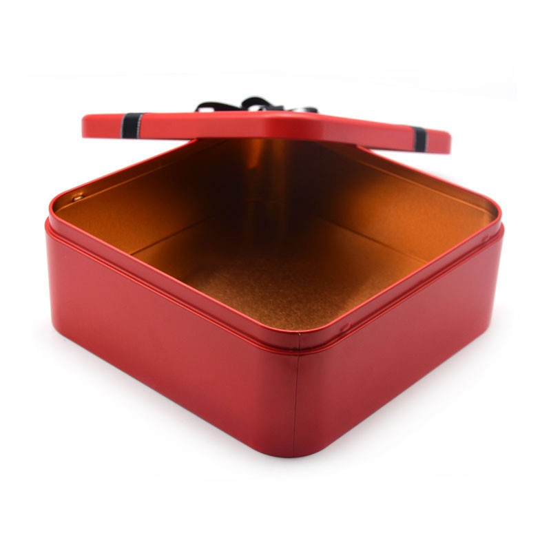 Wholesale Empty Rectangular Candy Tin Box With Lid, Metal Storage Box