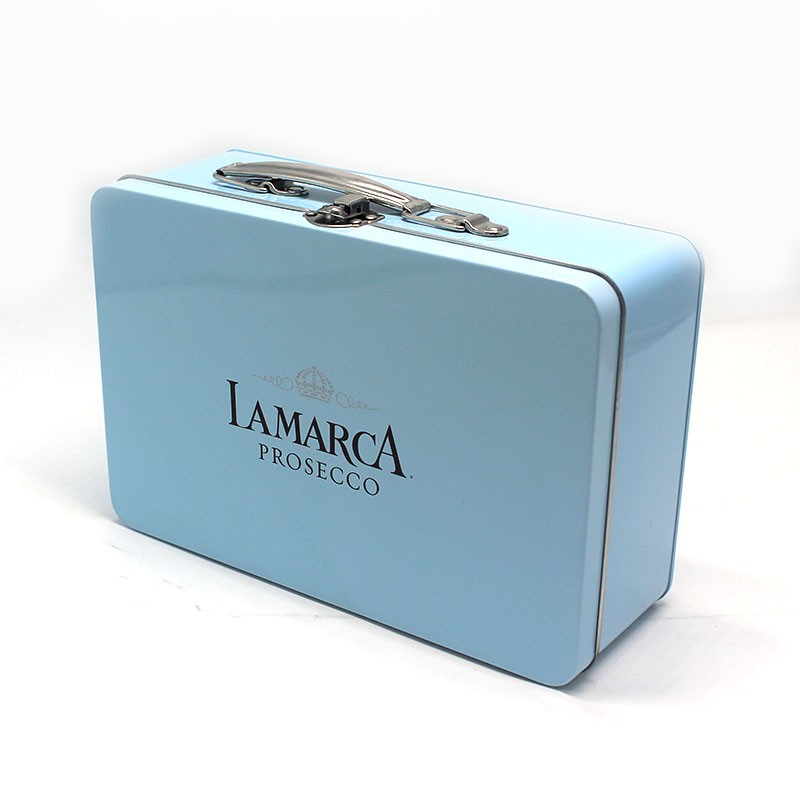 Custom Handle Lock Metal Tin Lunch Box For Kids