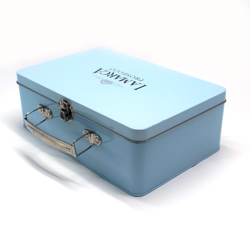 Custom Handle Lock Metal Tin Lunch Box For Kids