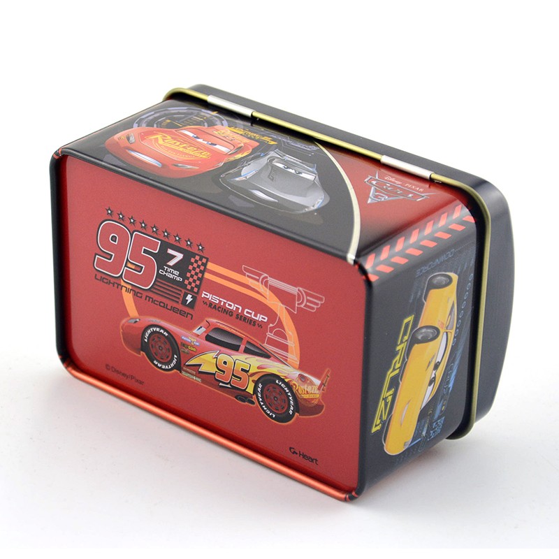 Tin Box With Hinged Curved Lid And Lock