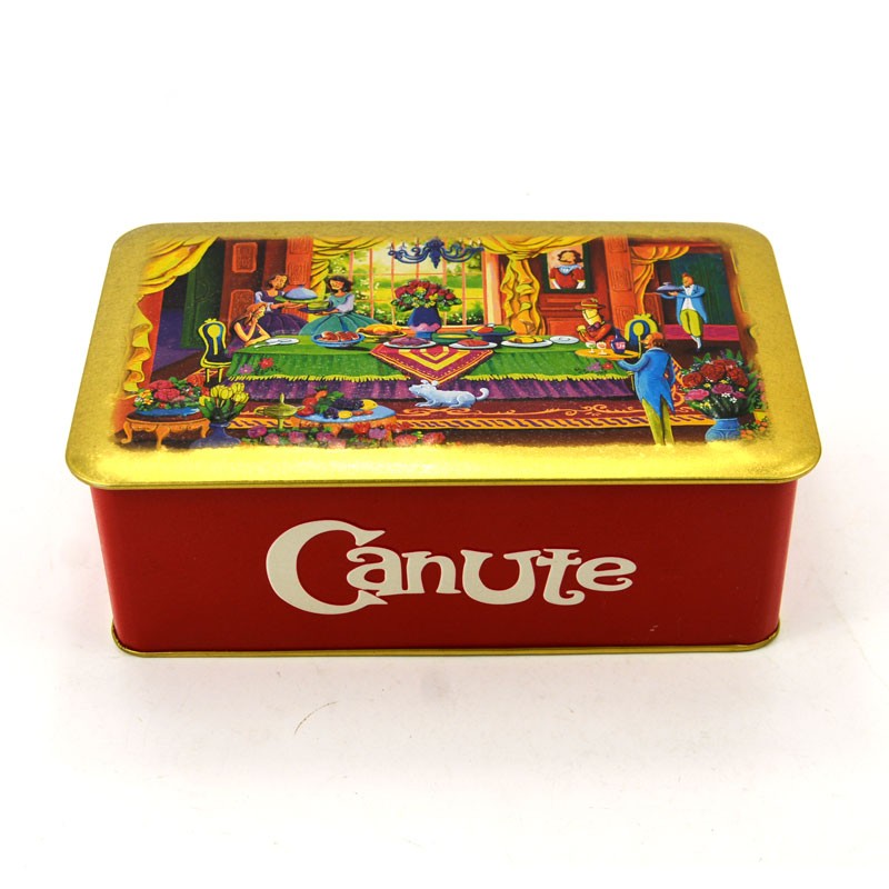 Customized new rectangular high-grade 160g biscuit tin box