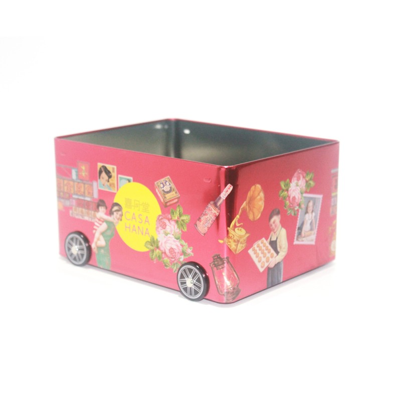 Wholesale Irregular Car Shaped Tin Box Chocolate Candy Tin Can