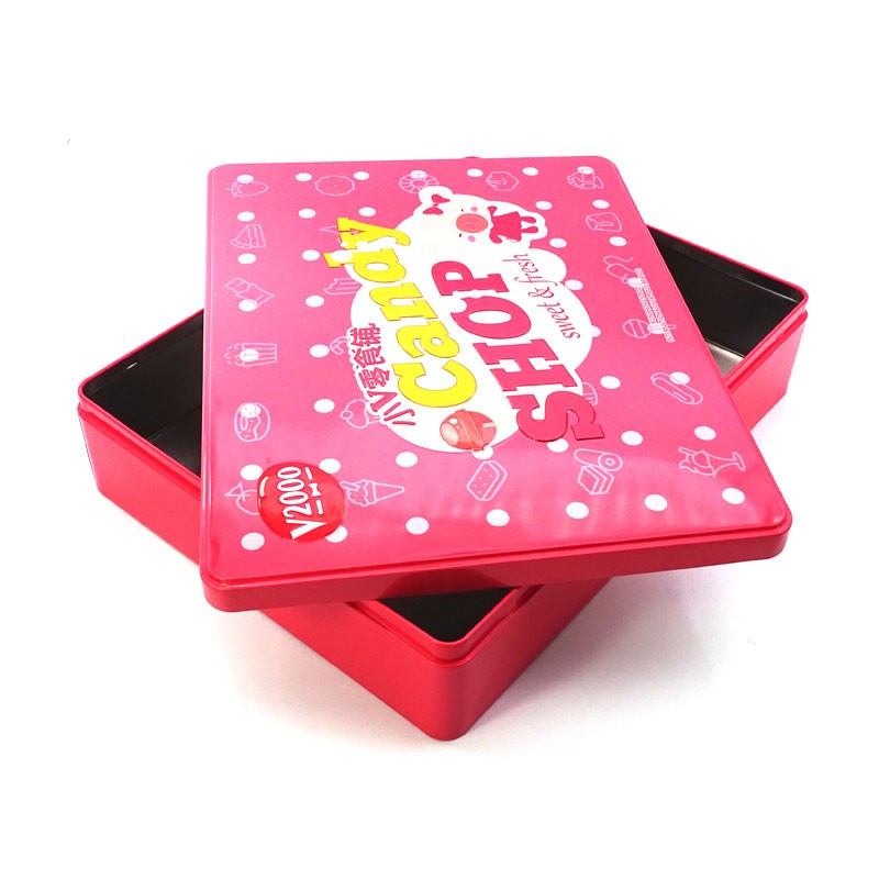 Custom printed children's gift candy tin box for candy novelty storage ...